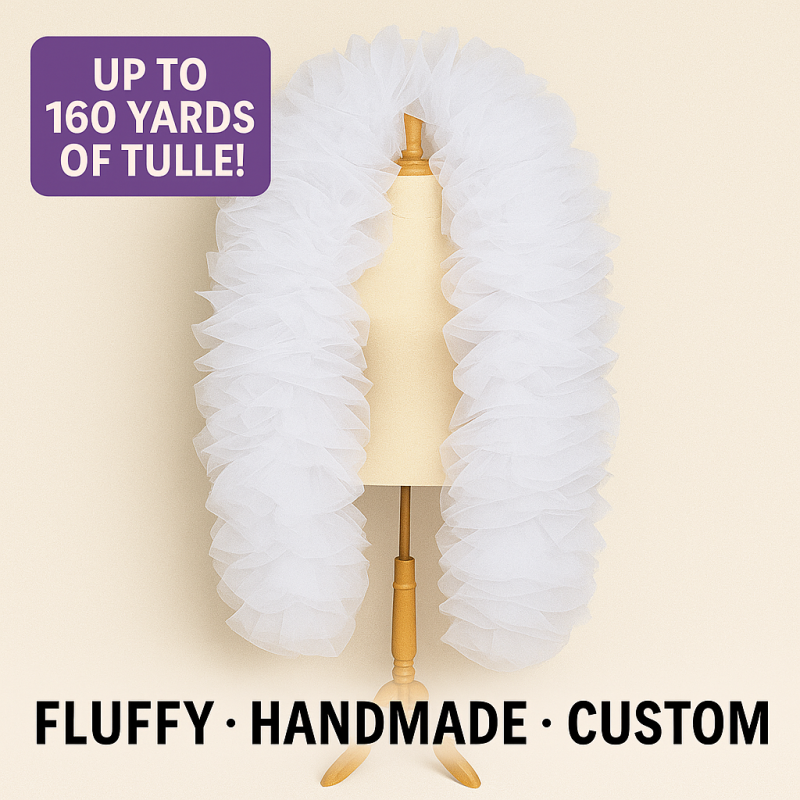 Custom Handmade Tulle Boa | Southern Style Glam in Every Color